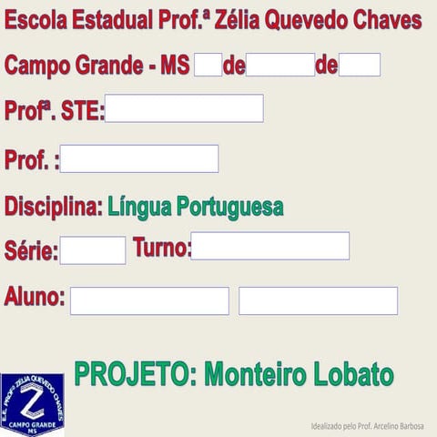 Atividades sobre Monteiro Lobato 1 | PPS