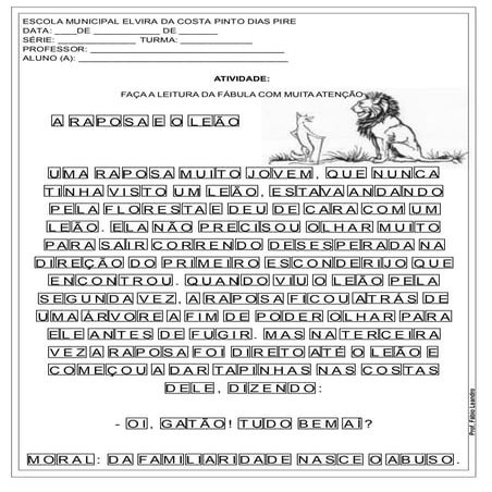 Atividade texto fragmento | PDF