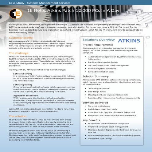 Atkins case study | PDF
