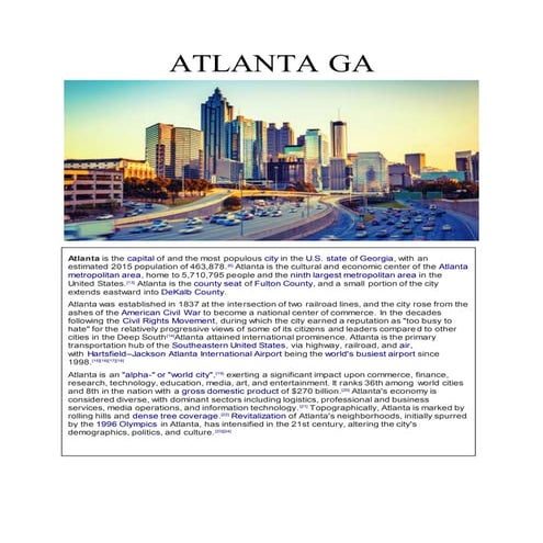 Atlanta (USA) | PPTX