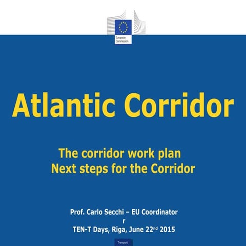 Atlantic corridor c. secchi | PPT