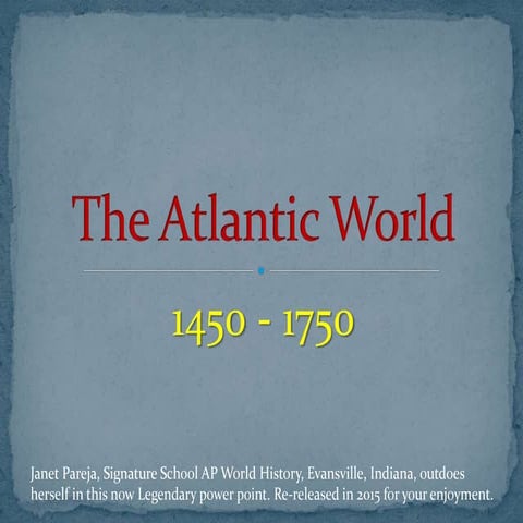 Atlantic world 2013 americas, africa | PPT