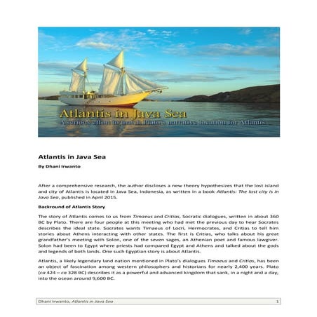 Atlantis in Java Sea | PDF