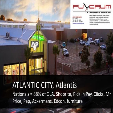 Atlantis Shopping Centre: Shoprite, Pick ‘n Pay, Clicks, Mr | PDF