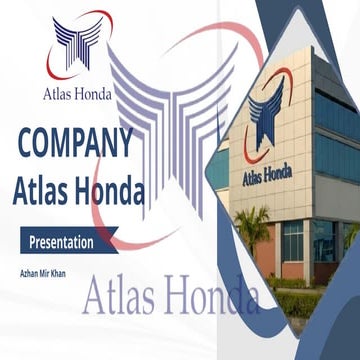 Comprehensive Strategic and Financial Analysis of Atlas Honda Ltd | PPTX