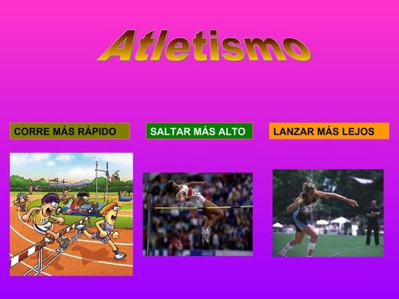 Zonas Del Atletismo Ppt
