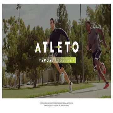 Atleto crowdfunding presentation | PDF