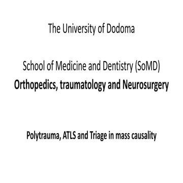 ATLS , polytrauma and Triage.pptx