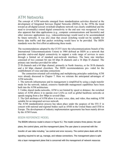 10 Slides to ATM | PPT | Computer Networking | Computing