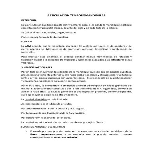Irrigacion e Inervacion de la articulación mandibular | PPTX