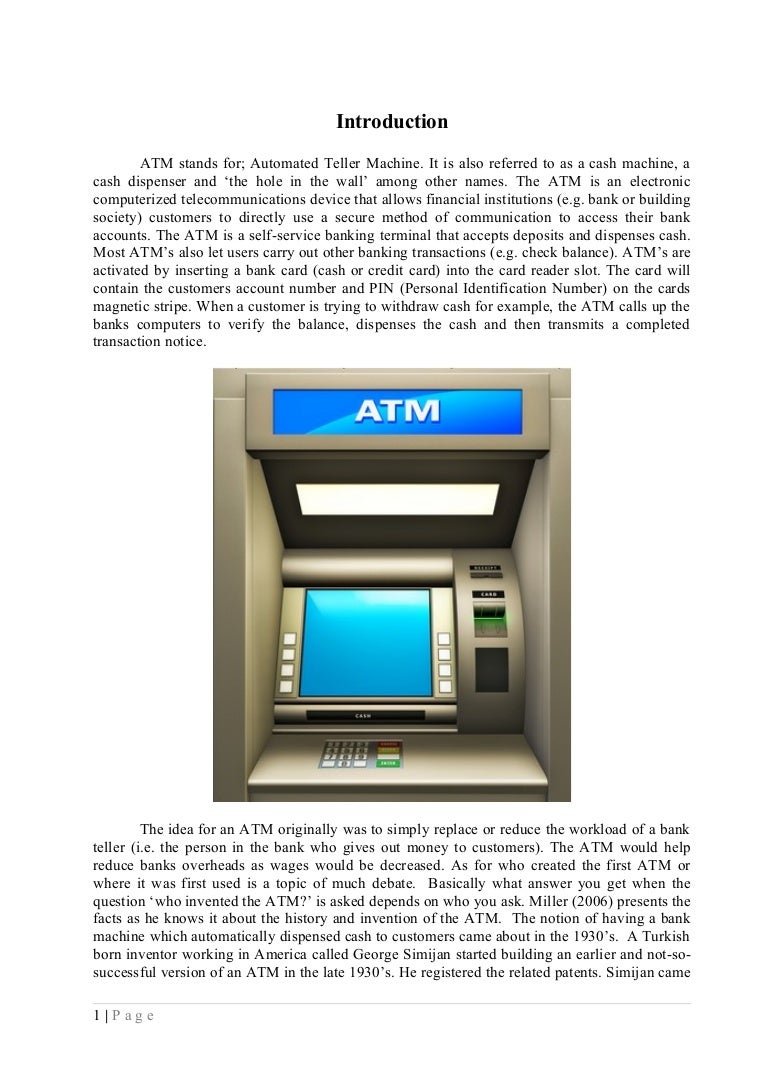 Atm machine