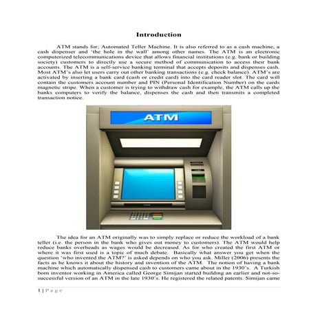 Atm machine | DOC