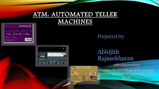Automated Teller Machine | PPTX
