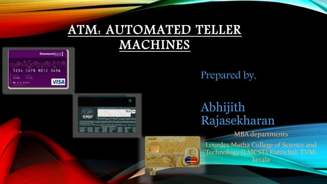 ATM project presentation | PPTX