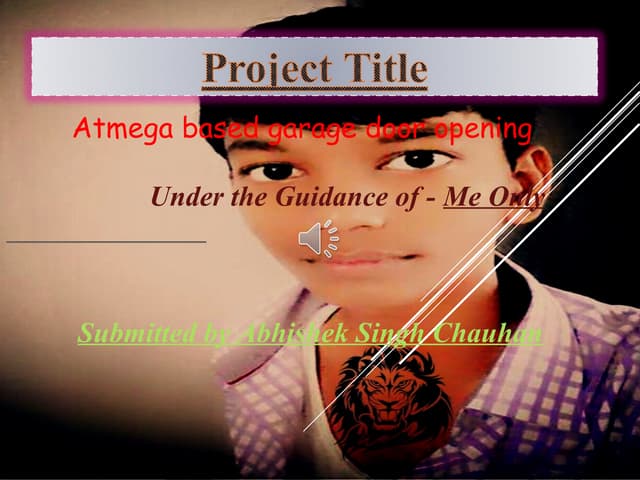 Atmega Based Garage Door Openning Ppt Operating Systems Computer Software And Applications