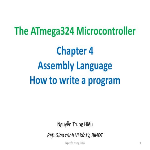 ATmega324-Chap4-Assembly-Programming.pdf | Programming Languages | Computing