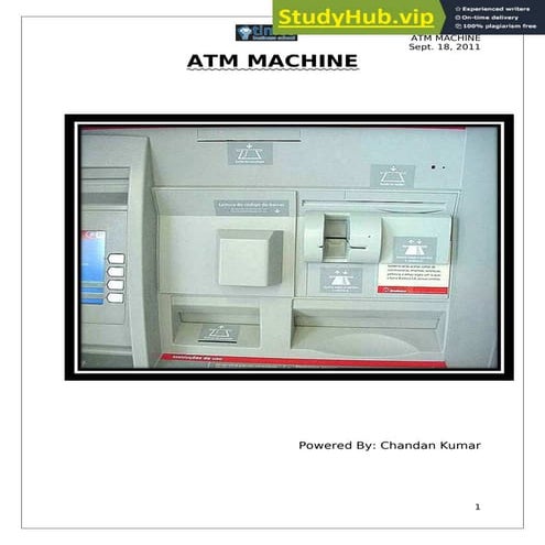 ATM MACHINE | PDF