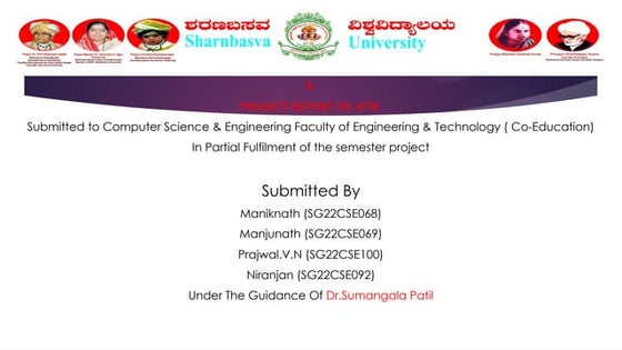 Project report on (atm MAnagment system) | DOCX