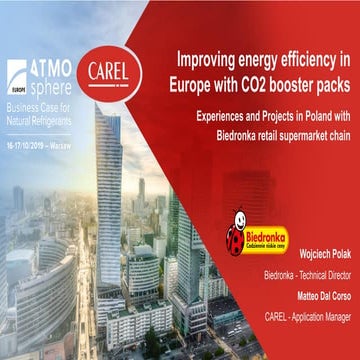 Improving energy efficiency in Europe with CO2 booster packs | PPT