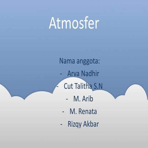 Atmosfer | PPT