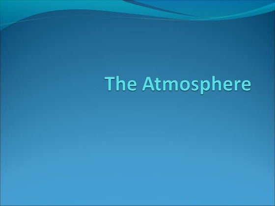 Composition and Structure of Atmosphere | PPT