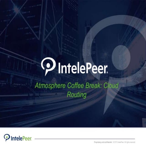 Atmosphere Coffee Break Cloud Routing Pptx