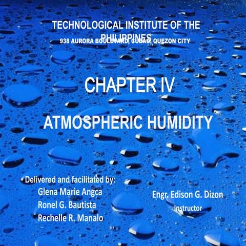 Atmospheric humidityfinal | PPTX | Weather | Science
