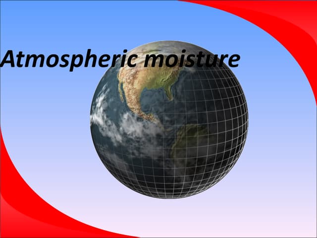 Humidity and temperature | PPT