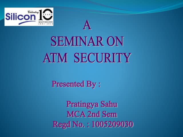 ATM project presentation | PPTX