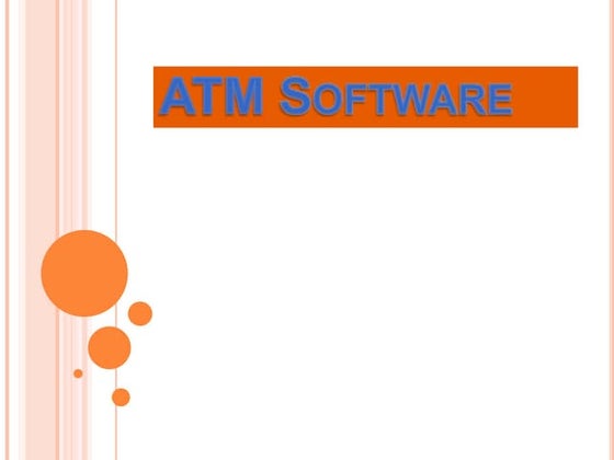 Case Study of ATM Processing System using UML Diagram | PPTX