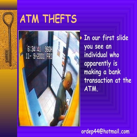 Atm thefts presentation | PDF
