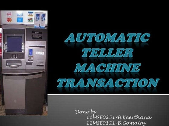 ATM and NDC Overview for eduction on ATM technology.pptx | Computing ...