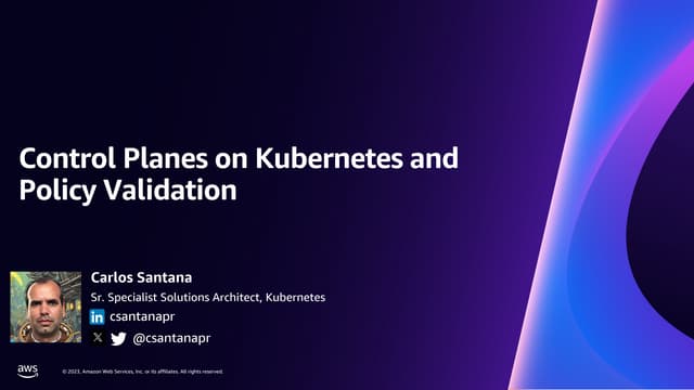 Securing Cloud Resources Deployed With Control Planes On Kubernetes