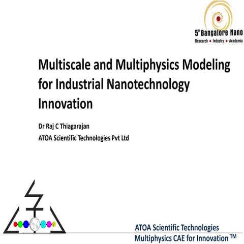 Multiscale and Multiphysics Modeling for Industrial Nanotechnology Innovation | PDF | Technology ...