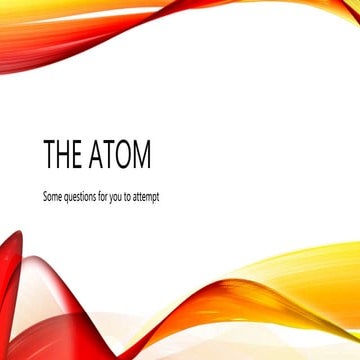 Atom | PPTX | Chemistry | Science