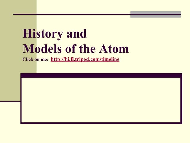 Models of the Atom | KEY