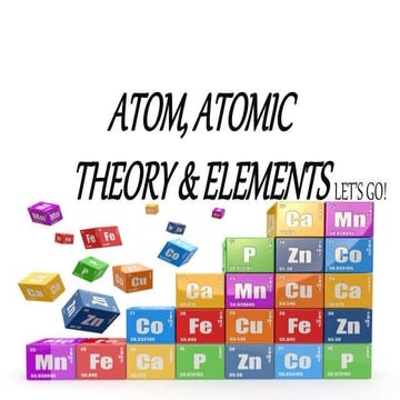 Atom, atomic theory & elements by Shaze Ali | PPT