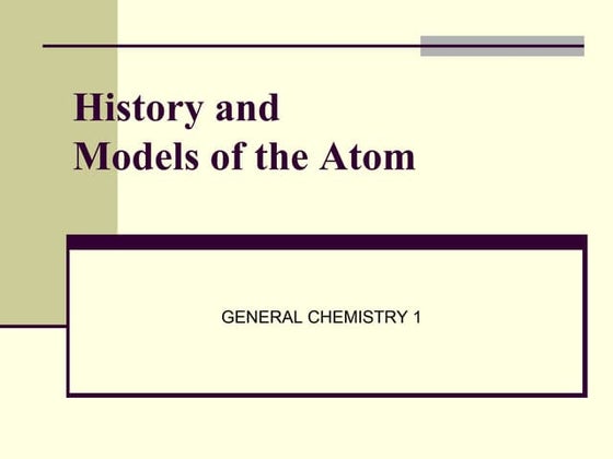 Infographic: History of the Atom | PDF