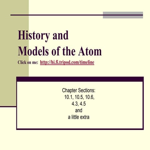 Lecture #43 Bohr's atomic model presentation | PPTX