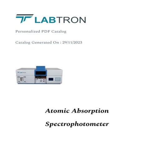 Atomic Fluorescence Spectrometer | PDF