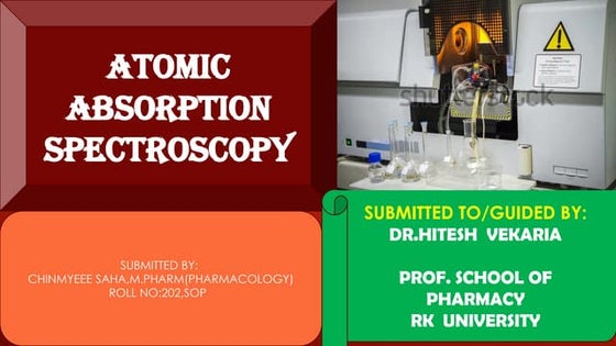 INDUCTIVELY COUPLED PLASMA -ATOMIC EMISSION SPECTROSCOPY | PPTX