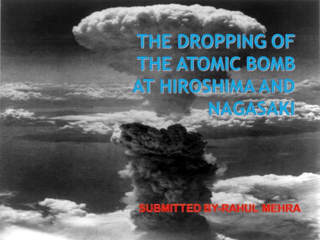 Quinn: The Hiroshima bombing | PPT