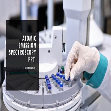 atomic emission spectroscopy power point | PPTX