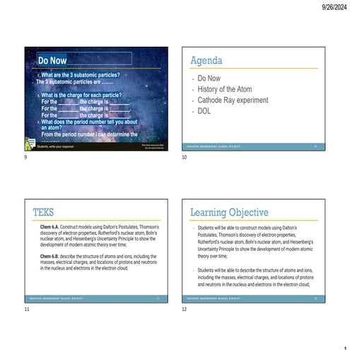 Atomic history slides 24_25.pdf educational studies | PDF