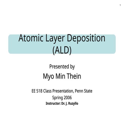 Presentation on Atomic Layer Deposition.ppt
