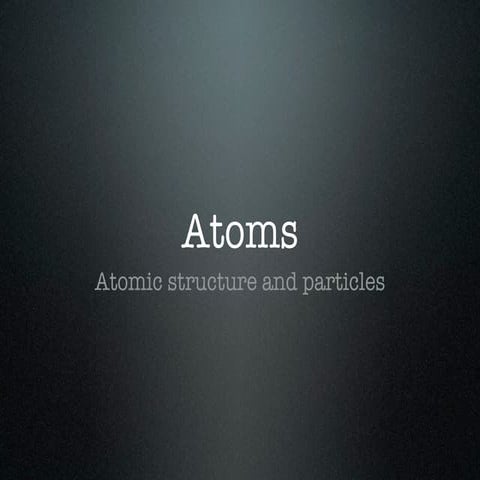 Atomic particles | PPT