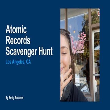 Atomic Records Scavenger Hunt | PPTX