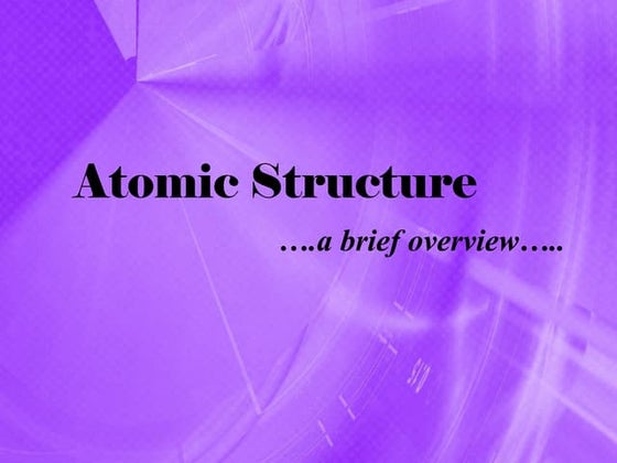Atom structure project | PPTX