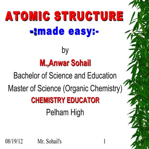 Atomic structure | PPT