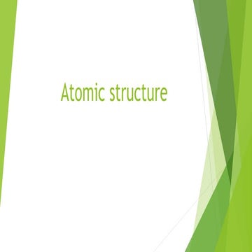 Atomic structure | PPT